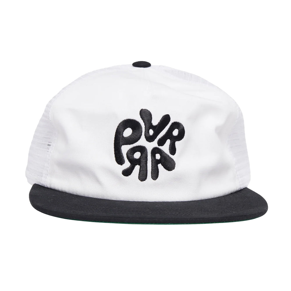 BY PARRA 1976 LOGO 5 PANEL HAT // WHITE. – Collateral