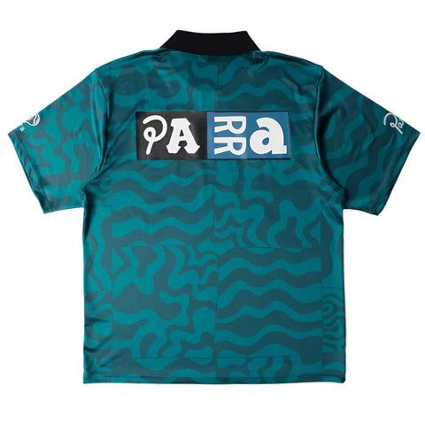 BY PARRA SPORT FLAGE POLO SHIRT // DEEP SEA GREEN. – Collateral