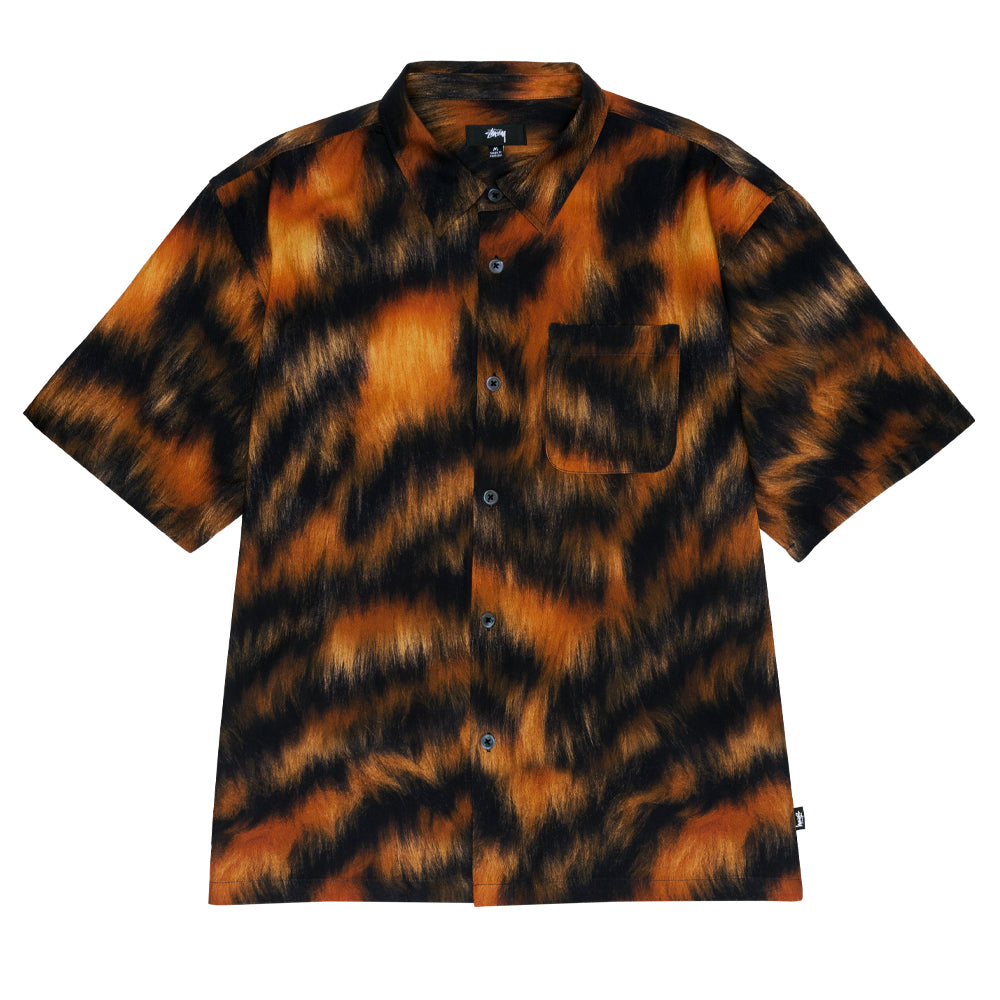 STÜSSY FUR PRINT SHIRT // TIGER – Collateral